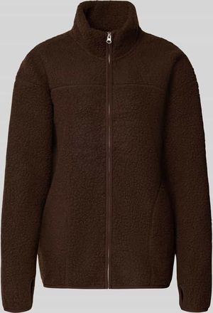 Pieces Relaxed Fit Teddyjacke mit Stehkragen Modell SAIDA