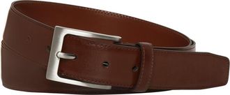 Tom Rusborg Lederg&uuml;rtel mit eckiger Metallschlie&szlig;e in