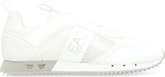 Emporio Armani Emporio Armani Ea7, Homme, Chaussures, Blanc, Taille: 45 1/3 EU Baskets Basses en Cuir V&eacute;gan