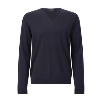 Roberto Collina V-neck Strickware - - Knitwear - Herren - Blau - 4XL