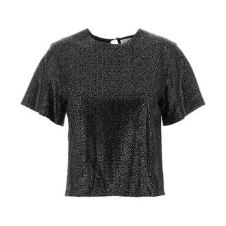 Giuseppe Di Morabito Verziertes Viskose-T-Shirt - - Blouses & Shirts - Damen - Schwarzk - M