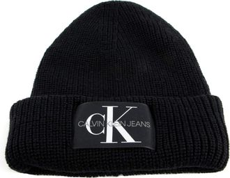 Calvin Klein M&uuml;tze Umschlag Logo-Detail Uni schwarz