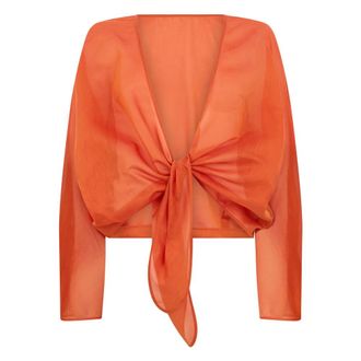Alberta Ferretti Damen, Blusen & Hemden, Orange, XLGr&ouml;&szlig;e