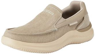 Skechers Homme Hasting Fielden À Enfiler, Taupe Canvas, 43 EU