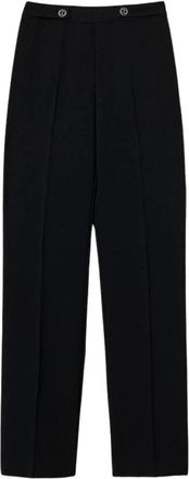 Twinset Femme, Pantalons, Noir, Taille: 42 FR Pantaloni Straight Leg