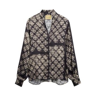 Momoni Margaret Blouse - - Blouses & Shirts - Damen - Schwarzk - L