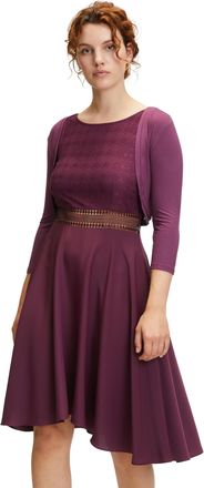 Vera Mont Vera Mont Damen 2544/4518 Blazer, Shiny Bordeaux, 42