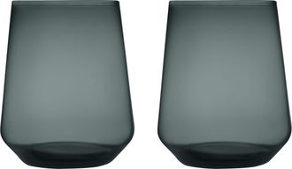 iittala Essence Wassergläser, grau, 35 cl, 2, Dunkelgrau