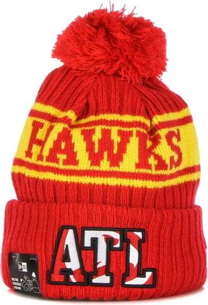New Era NBA Draft Pom Pom Hat Atlanta Hawks - - Accessories - Herren - Mehrfarbig - ONE SIZE