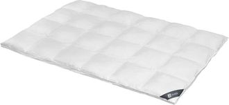 Spessarttraum Bettdecke Silber, 240x220cm, Daunenbettdecke, Winterdecke extrawarm, 100% Daunen, Made in Germany, Oekotex, Nomite, Allergiker geeignet