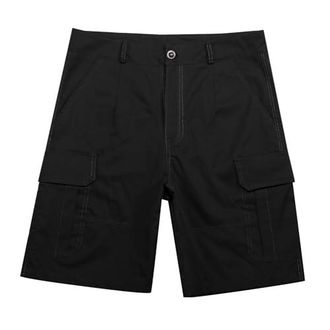 Generic Short cargo stretch classique pour homme, Noir, 3XL