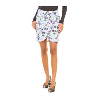Armani Jeans Kurzer Rock mit Rei&szlig;verschluss und Frontschlitz - - Skirts - Damen - Mehrfarbig - XS