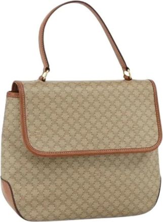 Celine Sac &agrave; main vintage macadam Pre-owned - Femme - Pre-owned - Beige - Taille: ONE Size