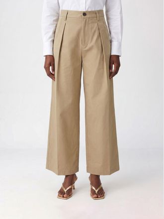 Tela Pantalon large en coton stretch avec passants de ceinture