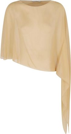 Antonelli Femme, Accessoires, Jaune, Taille: ONE Size &Eacute;tole en soie Melone