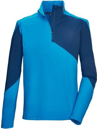 Killtec Langarmshirt KSW 59 MN FLX SHRT Funktionsshirt mit Stehkragen, Stretch, Reißverschluss, Kinnschutz