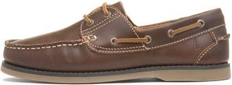 Hush Puppies Homme Wilson Chaussures Bateau, Marron, 42 EU