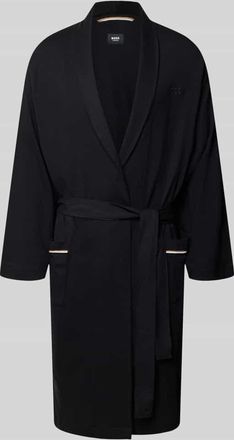 HUGO BOSS Bademantel mit Kontrasttaschen Jersey-Detail