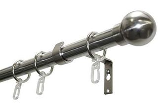 Gardinia GST Set 1-Lauf Kugel Ø 19 mm Edelstahl-Optik 160