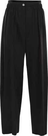 Sportmax Femme, Pantalons, Noir, Taille: 34 FR Quito Wide Pantalons