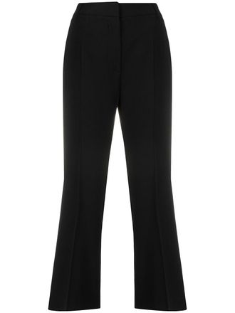 Alberto Biani pantalon crop &agrave; pinces - Noir