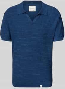 Colours & Sons Regular Fit Poloshirt mit V-Ausschnitt