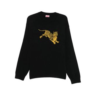 Kenzo Jumping Tiger Pullover - - Knitwear - Herren - Schwarzk - S