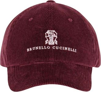 Brunello Cucinelli Baseballkappe mit Logo - - Accessories - Herren - Rot - M