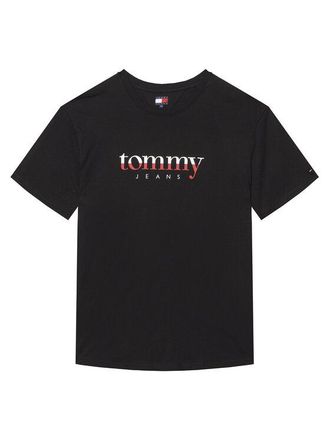 Tommy Jeans T-Shirt DM0DM21978 Schwarz Regular Fit