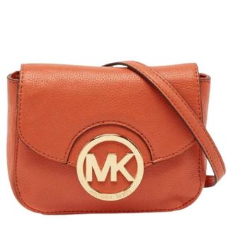 Michael Kors Pre-owned Ledertasche zum Umh&auml;ngen - - Pre-owned - Damen - Orange - ONE SIZE