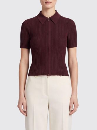 Victoria Beckham Polo en maille c&ocirc;tel&eacute;e &agrave; fermeture zipp&eacute;e