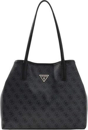 Guess sac shopper Victtoria 2 in 1 Tote Coal Logo gris fonc&eacute;