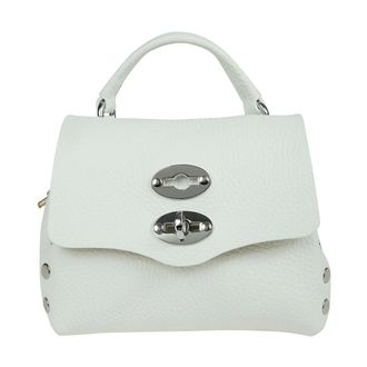 Zanellato Femme, Sacs, Blanc, Taille: ONE Size Sac Bandouli&egrave;re en Cuir