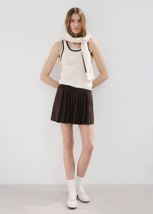 Mango D&eacute;bardeur liser&eacute;s contraste &eacute;cru - Femme - S - MANGO