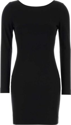 Dolce & Gabbana Femme, Robes, Noir, Taille: 42 FR Stretch Viscose Blend Mini Dress