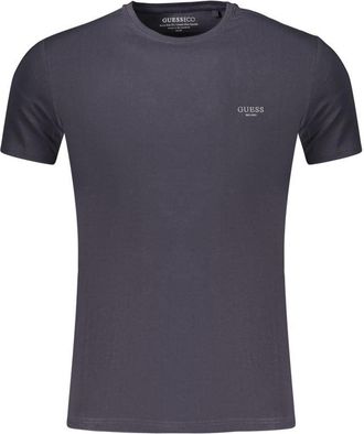 Guess Blaues Baumwoll-Herren-T-Shirt