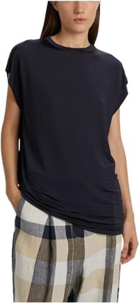 PDR Phisique Du Role Femme, Tops, Bleu, Taille: 36 FR Long Top en Viscose Brillante