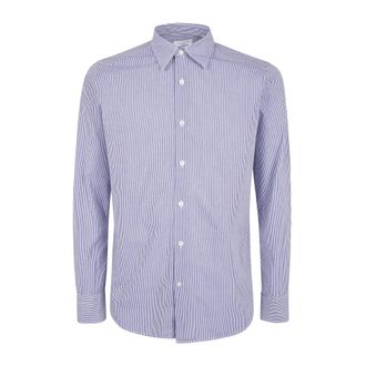 Tintoria Mattei 954 Gestreiftes Langarmhemd - - Shirts - Herren - Mehrfarbig - XL