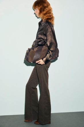 Gerard Darel Chemise satin&eacute;e mordor&eacute;e - LOYCE