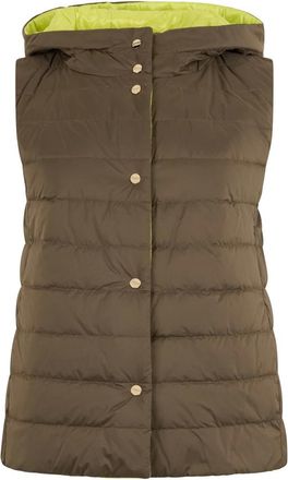 Herno Femme, Vestes, Brun, Taille: 36 FR Nuage & Nylon Ultralight Reversible Down Vest
