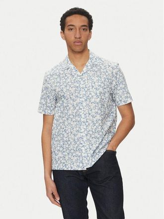 Michael Kors Hemd CS5409LHPM Blau Relaxed Fit