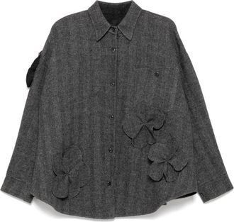 JNBY Jacke mit Blumendetail - Grau