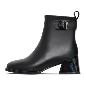 Cesare Gaspari Schicke Leder-Stiefeletten Vika - Schwarz - - Shoes - Damen - Schwarzk - 37 EU