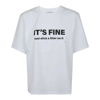 Victoria Beckham Femme, Tops, Blanc, Taille: 36 FR T-Shirt Ras du Cou