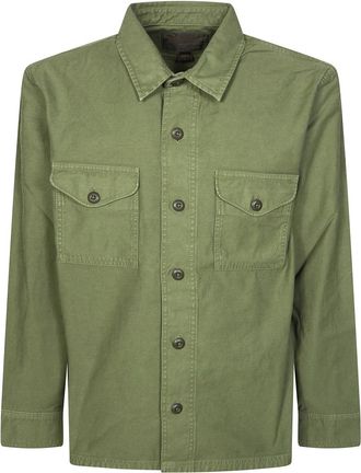 Filson Homme, Vestes, Vert, Taille: XL Field Overshirt