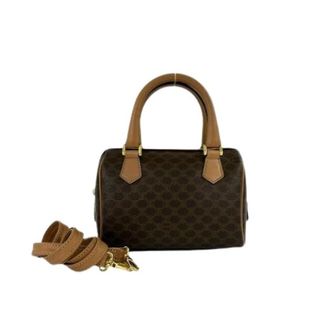 Celine Pre-owned Macadam Triomphe Leather PVC 2way Bag - - Pre-owned - Damen - Braun - ONE SIZE