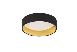 Fischer & Honsel Deckenleuchte Sete 1x HV-LED 22,0 Watt, schwarz, 3 Stufen Dimmer, 20308, 40 x 40 x 10 cm (LxBxH)