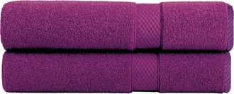 Egeria Diamant Duschtuch, 70 x 140 cm, weiches, hoch absorbierendes, schnell trocknendes Duschtuch, gro&szlig; f&uuml;r den t&auml;glichen Gebrauch, 2er-Pack, Magnolia