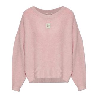 American Vintage Femme, Pulls, Rose, Taille: 42 FR Pull avec &eacute;cusson