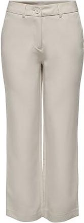 Only Pantalon Classique ONLLANA-Berry Taille Moyenne Straight Fit Pantalon Classique Pumice Stone 38 Pumice Stone 38
